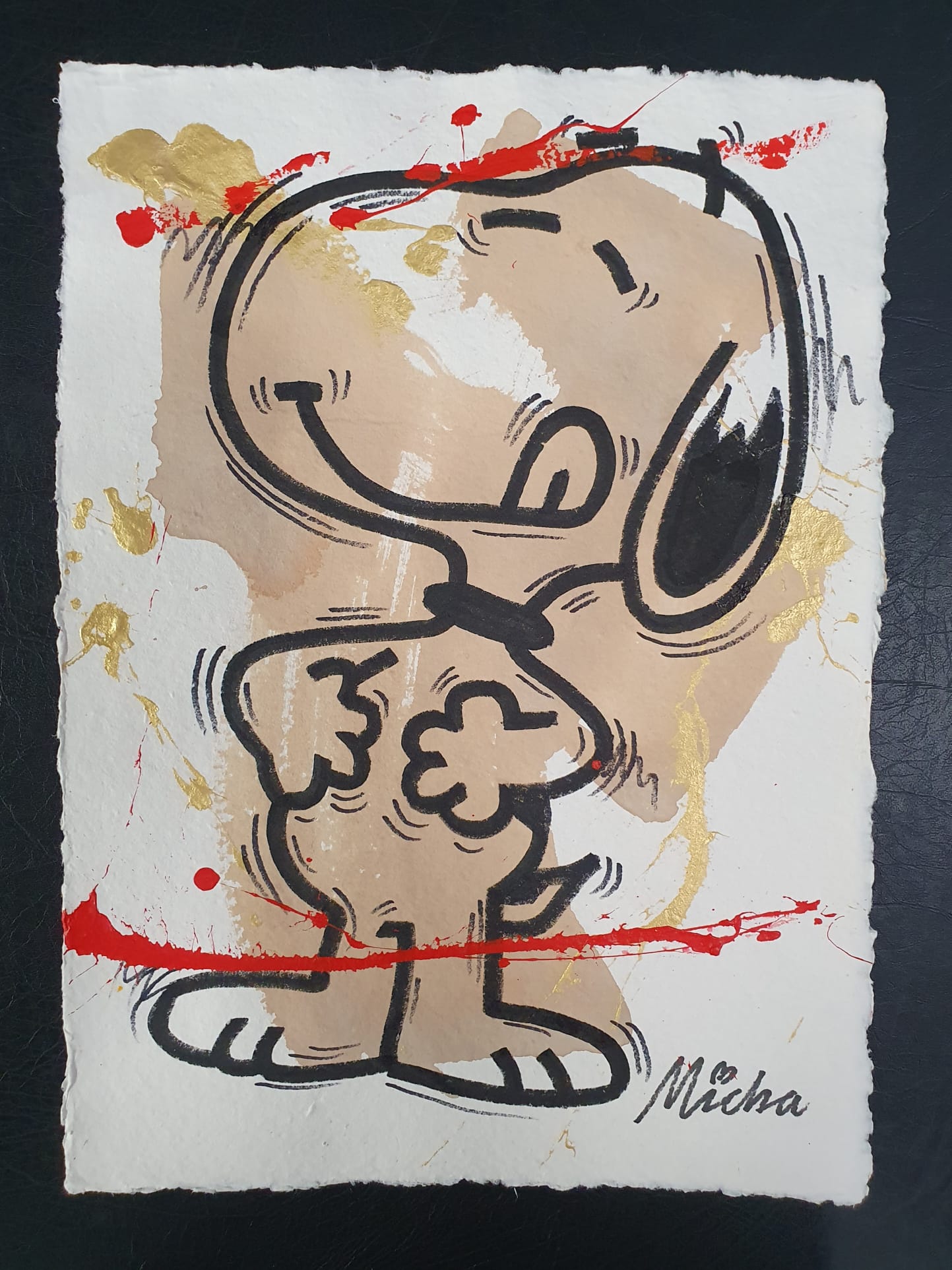 Enjoyed the dinner - Original on Paper - Micha Baker - Gallery024